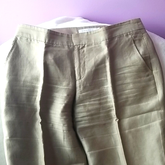 Chaiken | Pants & Jumpsuits | Chaiken Linen And Bamboo Trousers | Poshmark